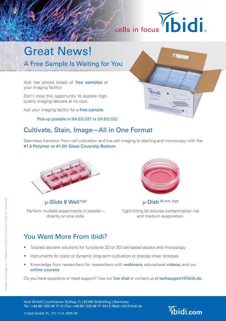 Free Ibidi Samples – Imaging & Optics Facility